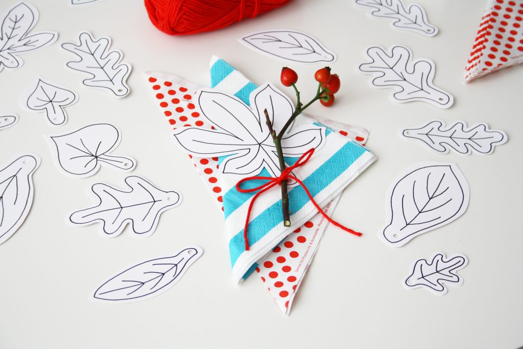 DIY: Fall Paper Decor for Table and Wall - Luloveshandmade