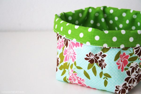 DIY: Fabric Basket Sewing Tutorial - Luloveshandmade