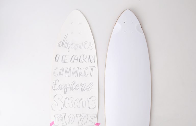 Longboarding in Berlin // DIY: Longboard Handlettering Project