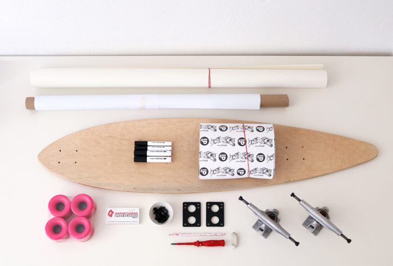 Longboarding in Berlin // DIY: Longboard Handlettering Project