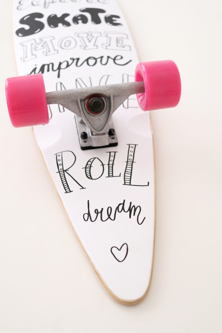 Longboarding in Berlin // DIY: Longboard Handlettering Project