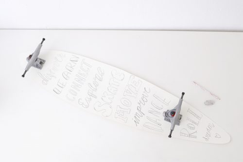Longboarding in Berlin // DIY: Longboard Handlettering Project