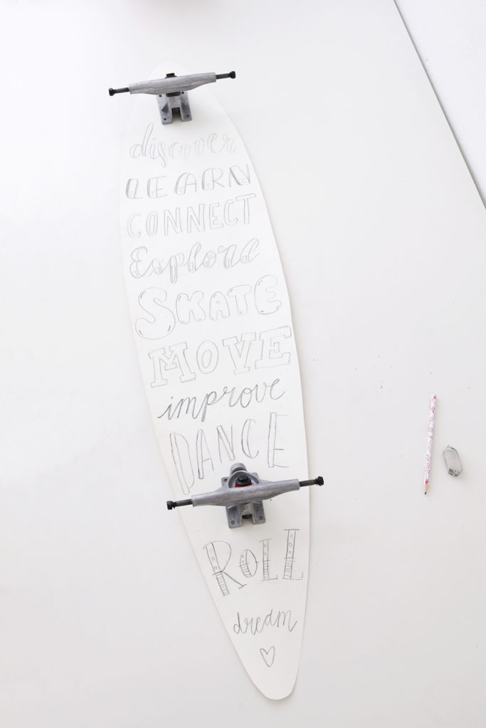 Longboarding in Berlin // DIY: Longboard Handlettering Project