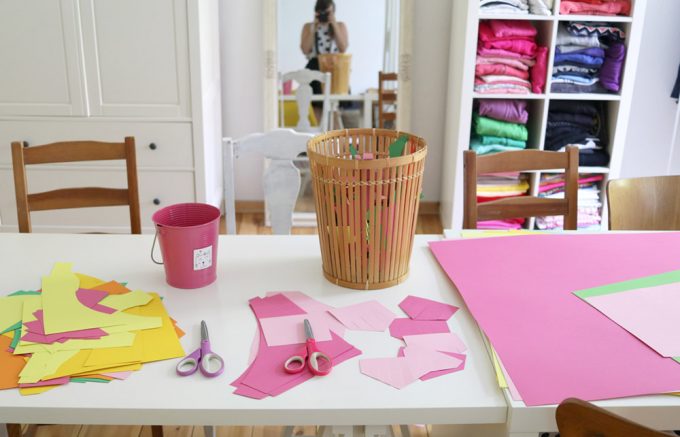 A Bright and Colorful Summer Craft Party via Luloveshandmade.com