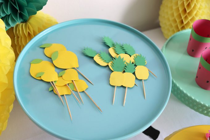 A Bright and Colorful Summer Craft Party via Luloveshandmade.com